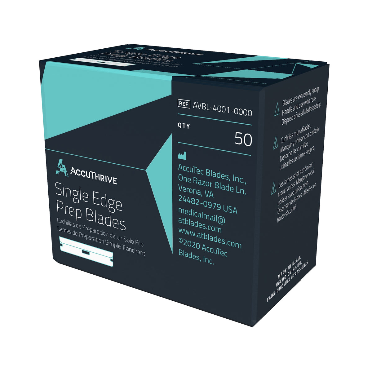 AccuTec - Surgical Prep Blade AccuThrive For Surgical Prep Handles Sin ...