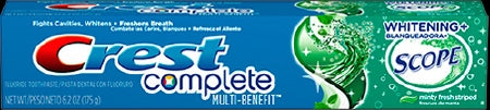 Procter & Gamble Crest Complete Plus Scope Toothpaste - Crest Whiting ...
