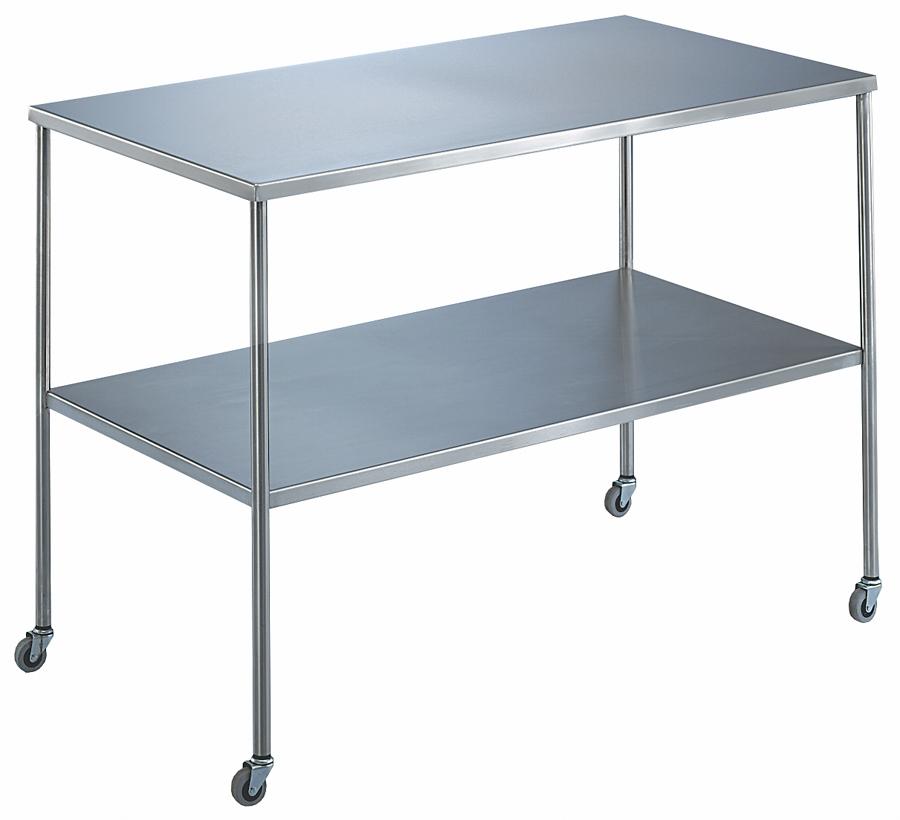 Pedigo Products Instrument Tables with Shelf - Stainless Steel Instrum ...