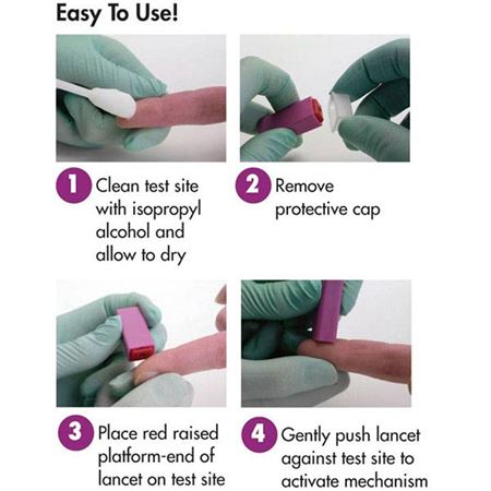 Safety Lancets Needle - Gray — Grayline Medical