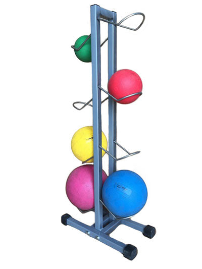 CanDo Plyometric Ball Rack - 8-Ball Capacity - Two-Sided Vertical ...