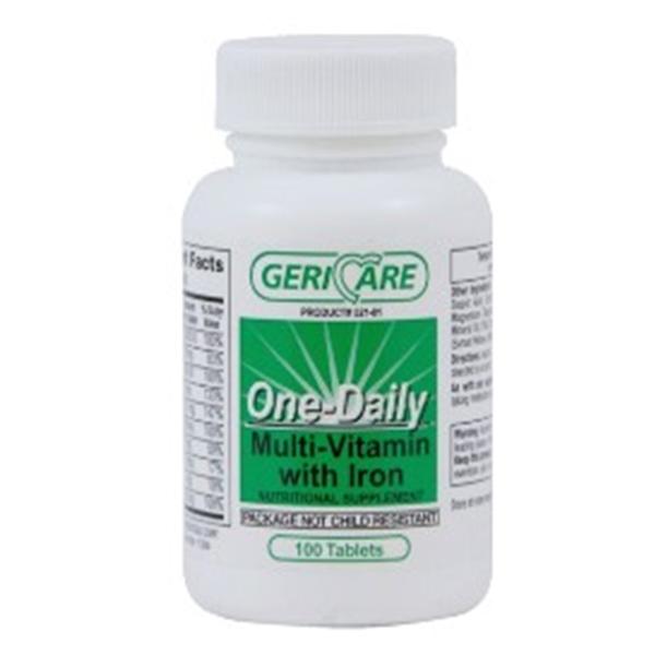 Geri-Care Pharmaceuticals One-Daily Supplement Multivitamin/Iron Adult — Grayline Medical