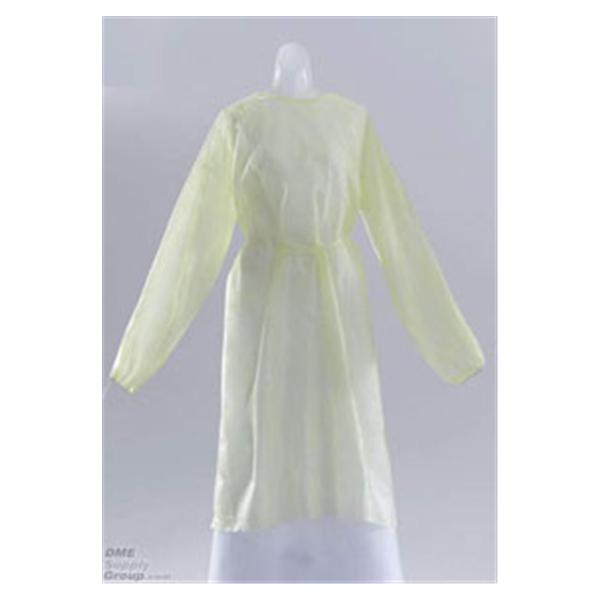 Medline Industries Gown Isolation Regular / Large Yellow Elastic Cuff ...
