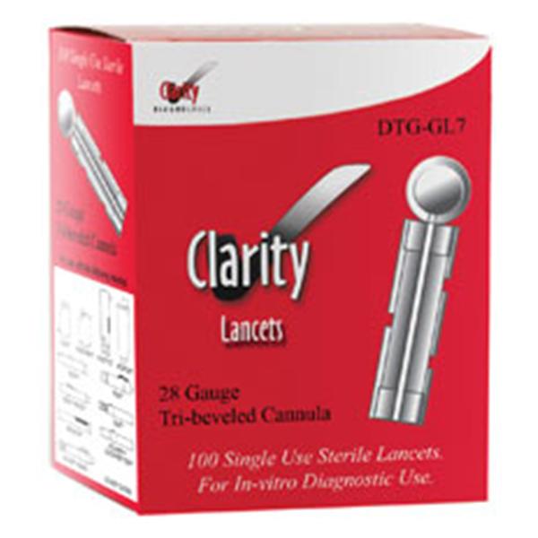 Diagnostic Test Group Lancet Clarity 30g Sterile Blue Incision Device ...