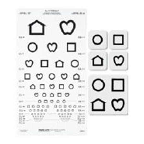 Good-Lite Chart Illiterate Vision Testing 10' Testing Distance 10x18 ...