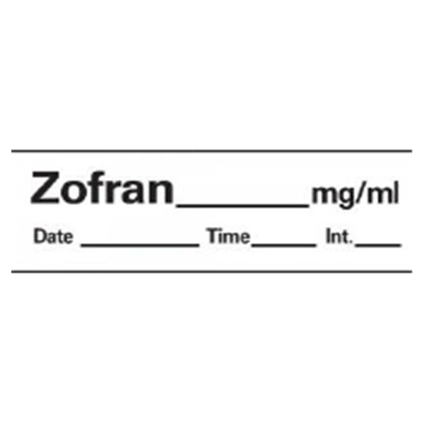 TimeMed a Div of PDC Tape Zofran Anesthesia 1-1/2x1/2" Removable White ...