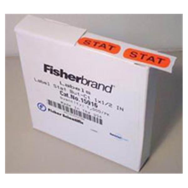 Fisher Scientific Stat Label-Red 1x1 1/2 1000/Pk 1000/Pk — Grayline Medical