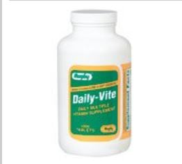 Major-Rugby Pharmaceuticals Daily-Vites Vitamin/Supplement Tablets 100 ...