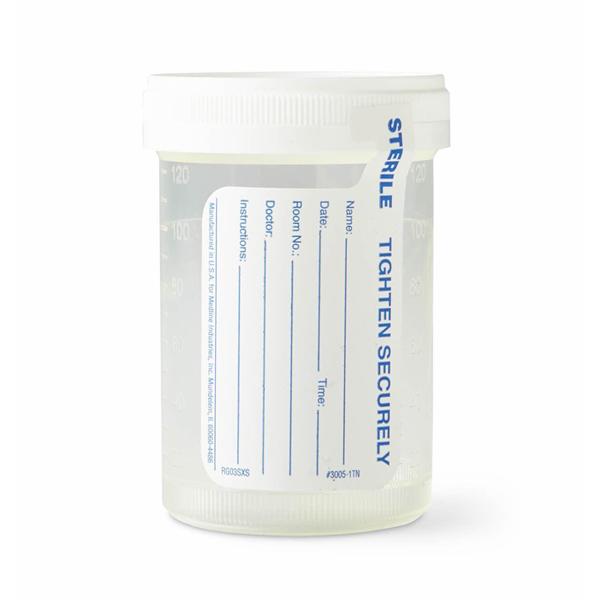 Medline Industries Specimen Container 4oz Silicone Sterile 300/Ca ...
