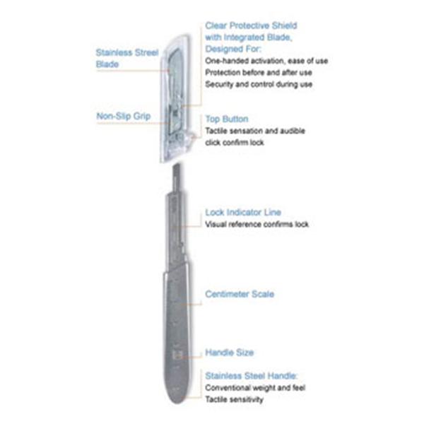 Bard Parker Handle Surgical Blade Bard-Parker #3L Metal Non-Sterile Rs ...