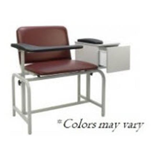 Winco Chair Blood Draw Gray Steel 450lb Capacity Pd Bck/24.25 St Ea ...