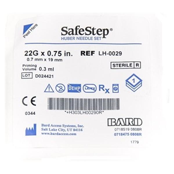 Bard Access Systems Kit Port Access Y-site SafeStep 19gx1" W/ Sod Cl L ...