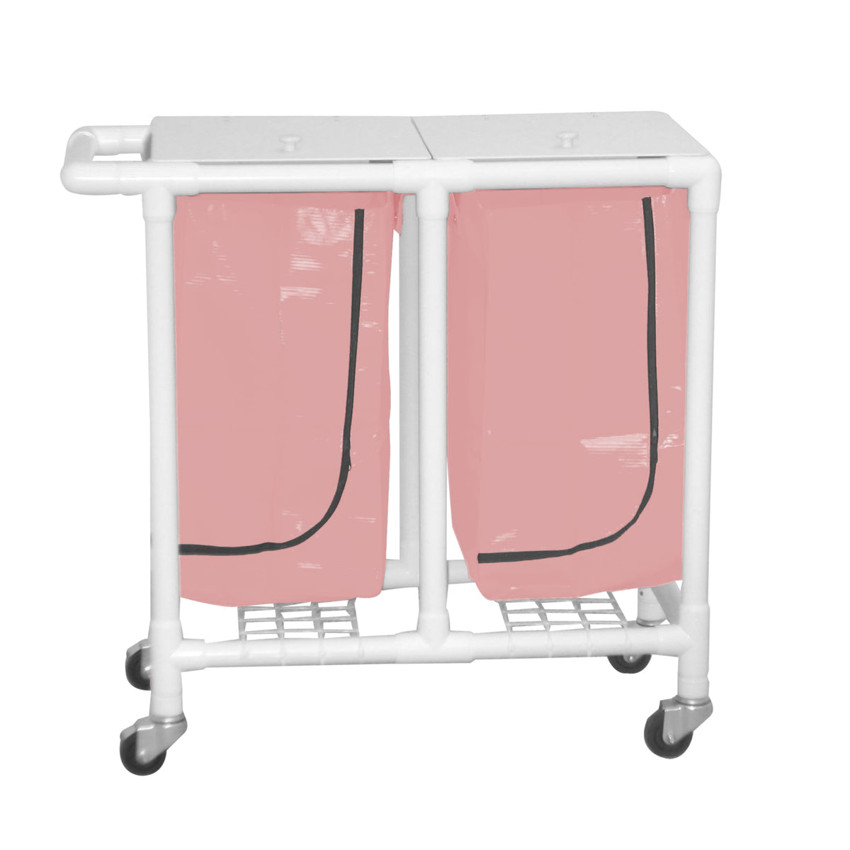 Regular Capacity Double PVC Hamper Carts — Grayline Medical