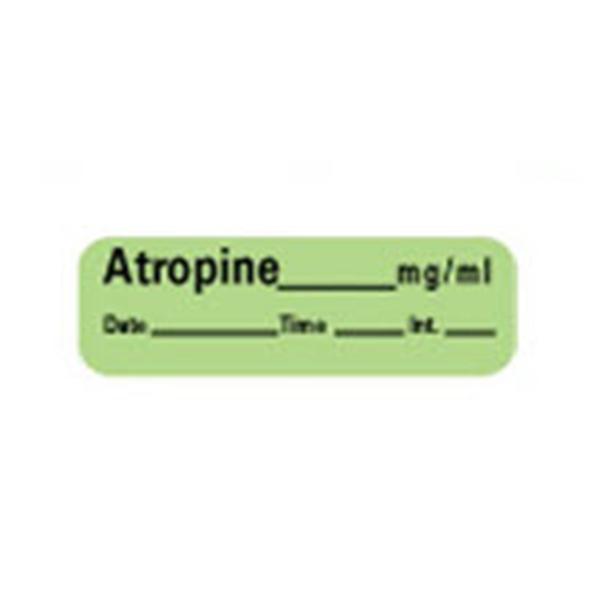 TimeMed a Div of PDC Label Atropine Anesthesia 1-1/2x1/2" Permanent Gr ...
