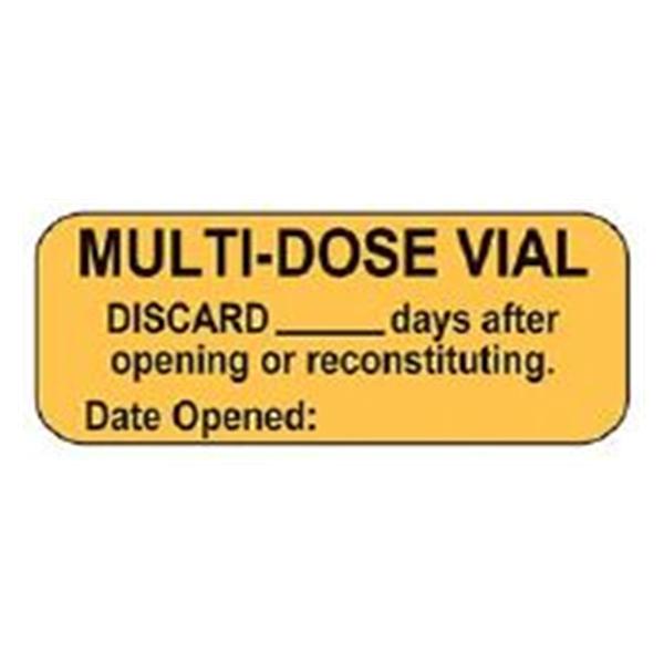 Health Care Logistics Label Multi-Dose Vial/Discard After 1-1/2x5/8" A ...