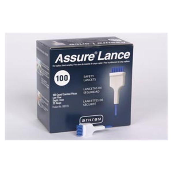 Arkray USA Lancet Assure Lance 25gx2mm Low Flow Blue Incision Device 1 ...