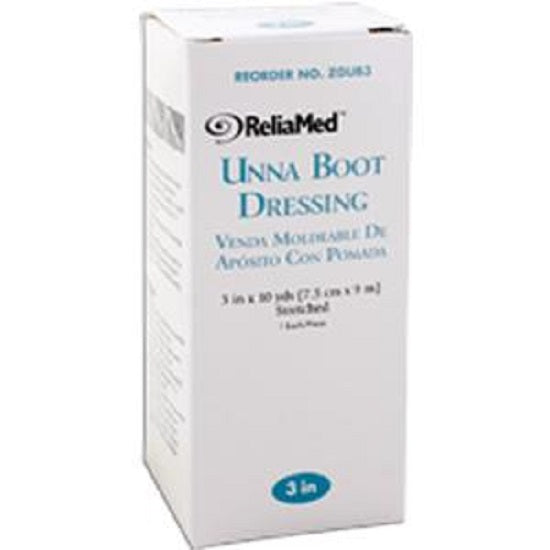 ReliaMed Latex Non Sterile Unna Boot Dressing - 3" x 10 yds — Grayline ...