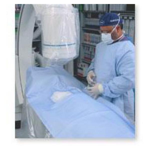Microtek Medical Drape Angiography Surgical Fenestrated 75x110" Univer ...