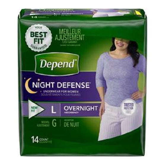 Kimberly Clark Depend Night Defense Incontinence Overnight Underwear ...