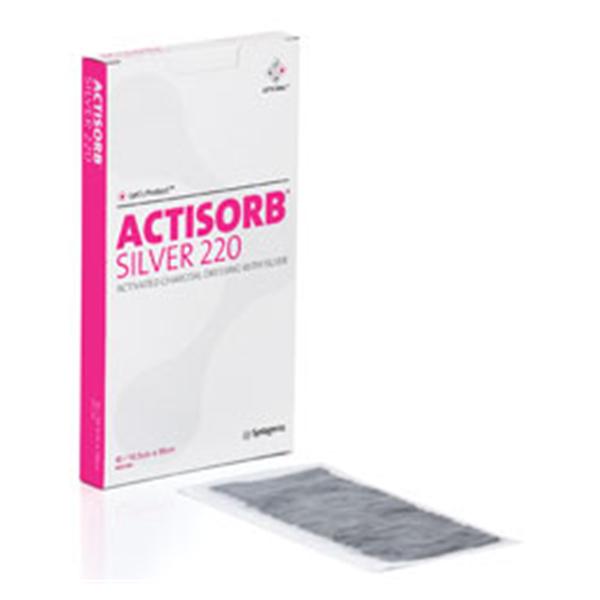 Systagenix Wound Management Dressing Wound Actisorb AG 220 Act Chrcl 4 ...