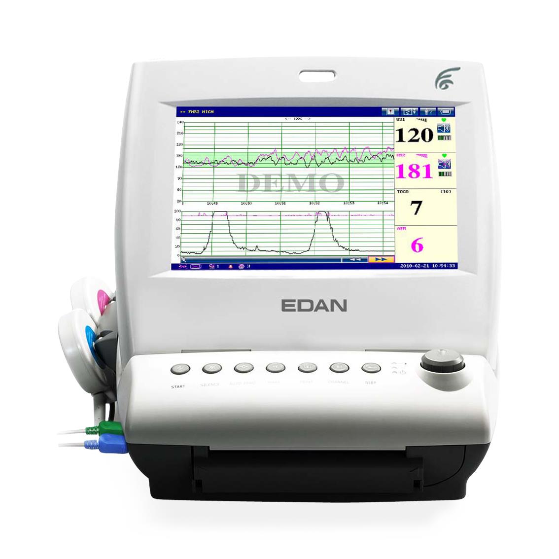 Edan F6 Express Fetal Monitor - TOCO Probe with DECG and IUP Function ...