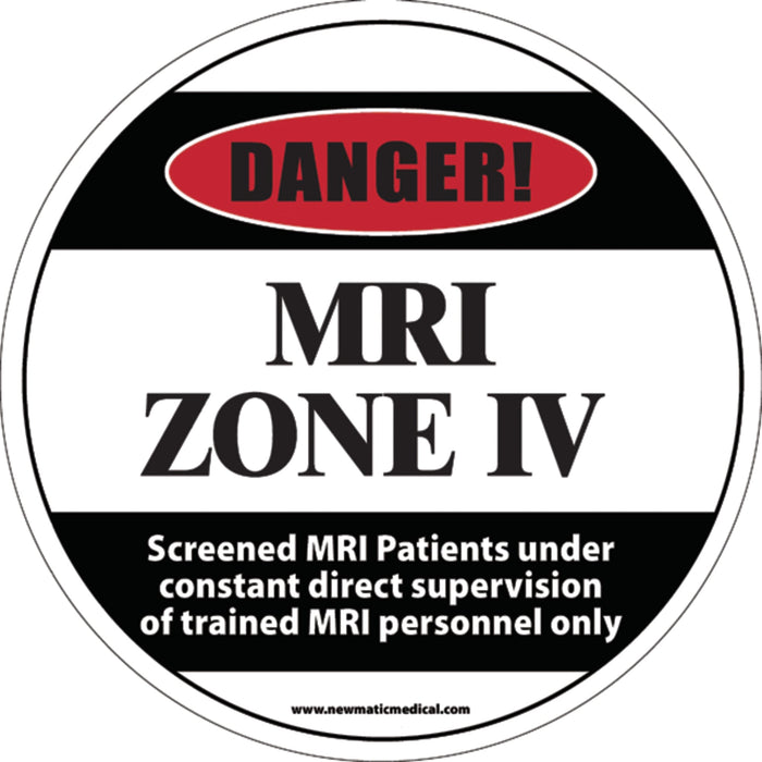 17 Inch Diameter MRI Floor Signs — Grayline Medical
