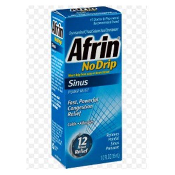 Merck Sharp & Dohme Afrin No Drip 0.05% Mist Spray Sinus/Nasal 15mL/Bt ...