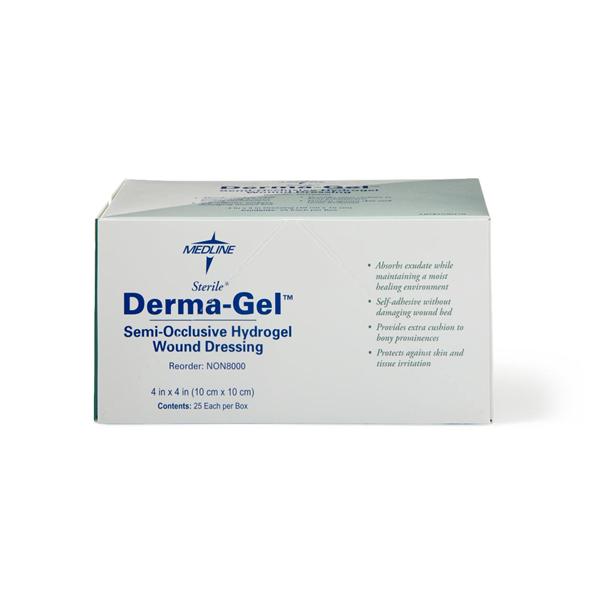 Medline Industries Dressing Derma-Gel Glycerin Gel 4x4" 100/Ca ...