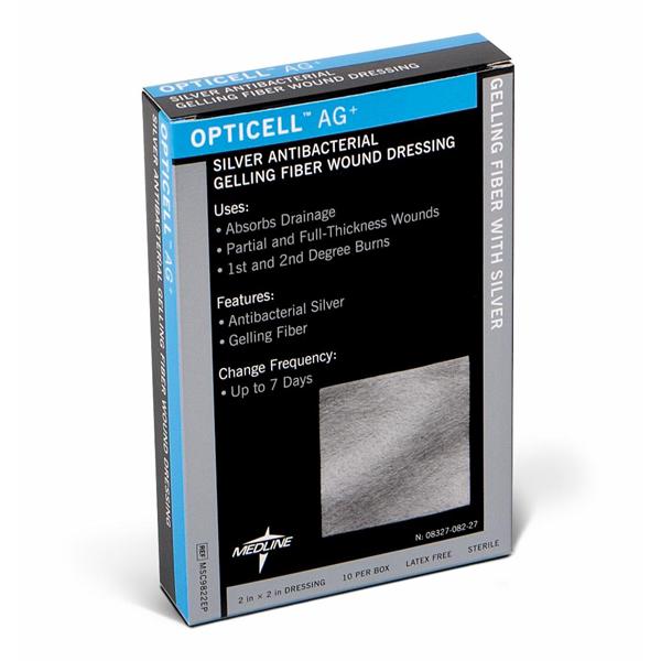 Medline Industries Dressing Wound Opticell AG+ Gelling Fiber 2x2" Ster ...
