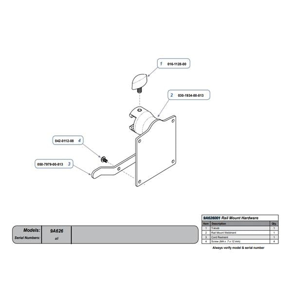 Midmark Mounting Hardware for 604 Tables - Mounting Hardware for 603 T ...