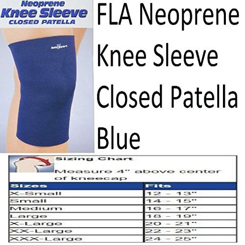 Safe-T-Sport Closed Patella Standard Neoprene Knee Sleeve - Navy ...