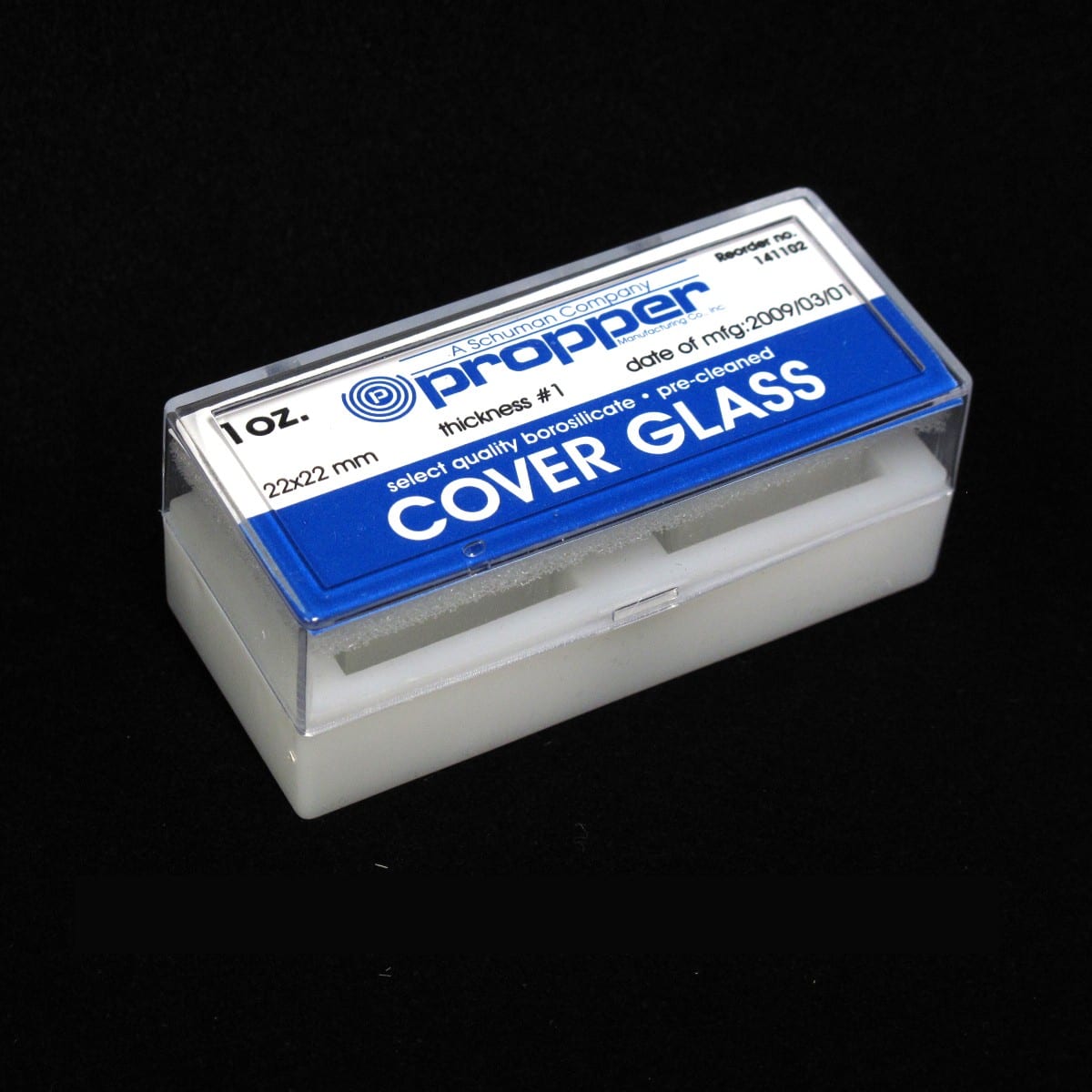 Propper Microscope Slide Cover Glass - Microscope Glass Covers, 22 mm ...