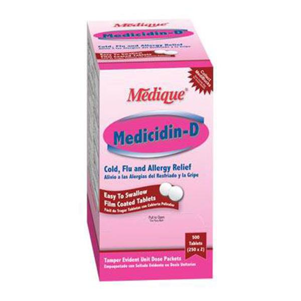 Medique Pharmaceuticals Medicidin-D Allergy Tablets Unit Dose Packet U ...