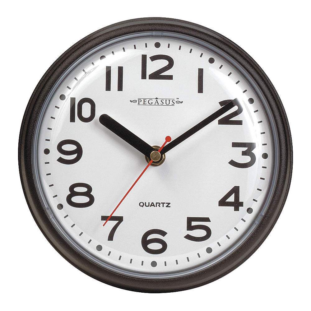 Grainger Analog Wall Clock - Arabic Analog Wall Clock with Black Plast ...