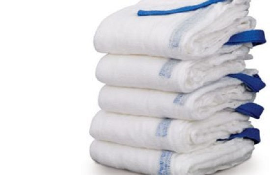 Owens & Minor Prewashed Lap Sponges - SPONGE, LAP, PREWASHED, 18"X18 ...