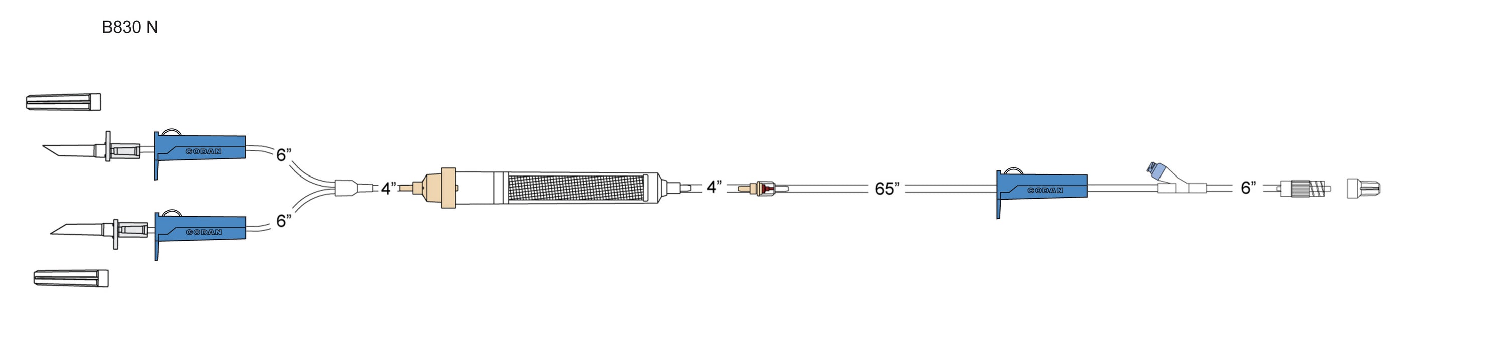 Codan US Nonvented Transfusion Set with Filter - TRANSFUSION SET, NON ...