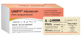 AD Surgical Absorbable Premium+ PGCL Suture - Premium PGCL Undyed Size ...