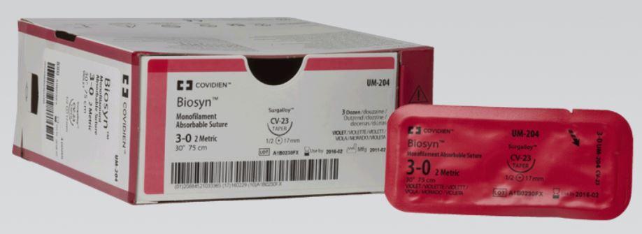 Medtronic Usa Biosyn Monofilament Absorbable Veterinary Suture - Biosy ...