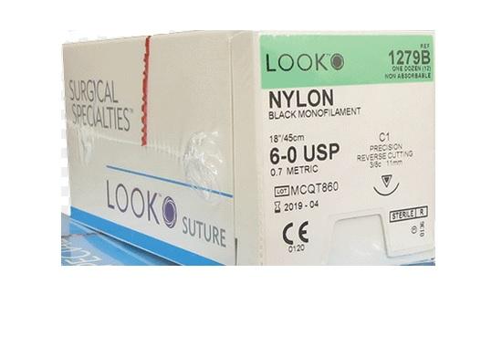Surgical Specialties Black Monofilament Nylon Sutures - Precision Reve ...