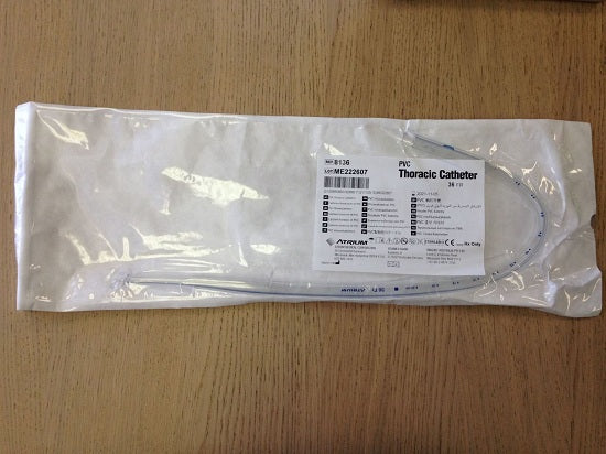 Atrium Medical Right-Angle PVC Taper-Tip Catheters - Right Angle Thora ...