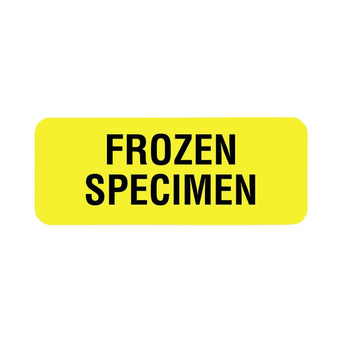 United Ad Label Co Frozen Specimen Labels - LABEL, FROZEN SPECIMEN, YE ...