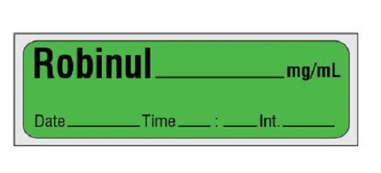 Shamrock Scientific Medication / Drug Labels - Anesthesia Drug Label f ...