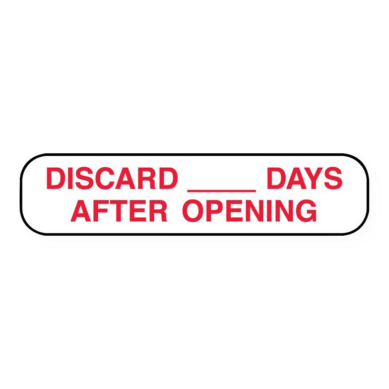 United Ad Label Medication Instruction Labels - DISCARD _____ DAYS AFT ...