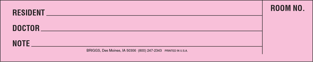 Briggs Healthcare Spine ID Insert Cards - Resident Identification Spin ...