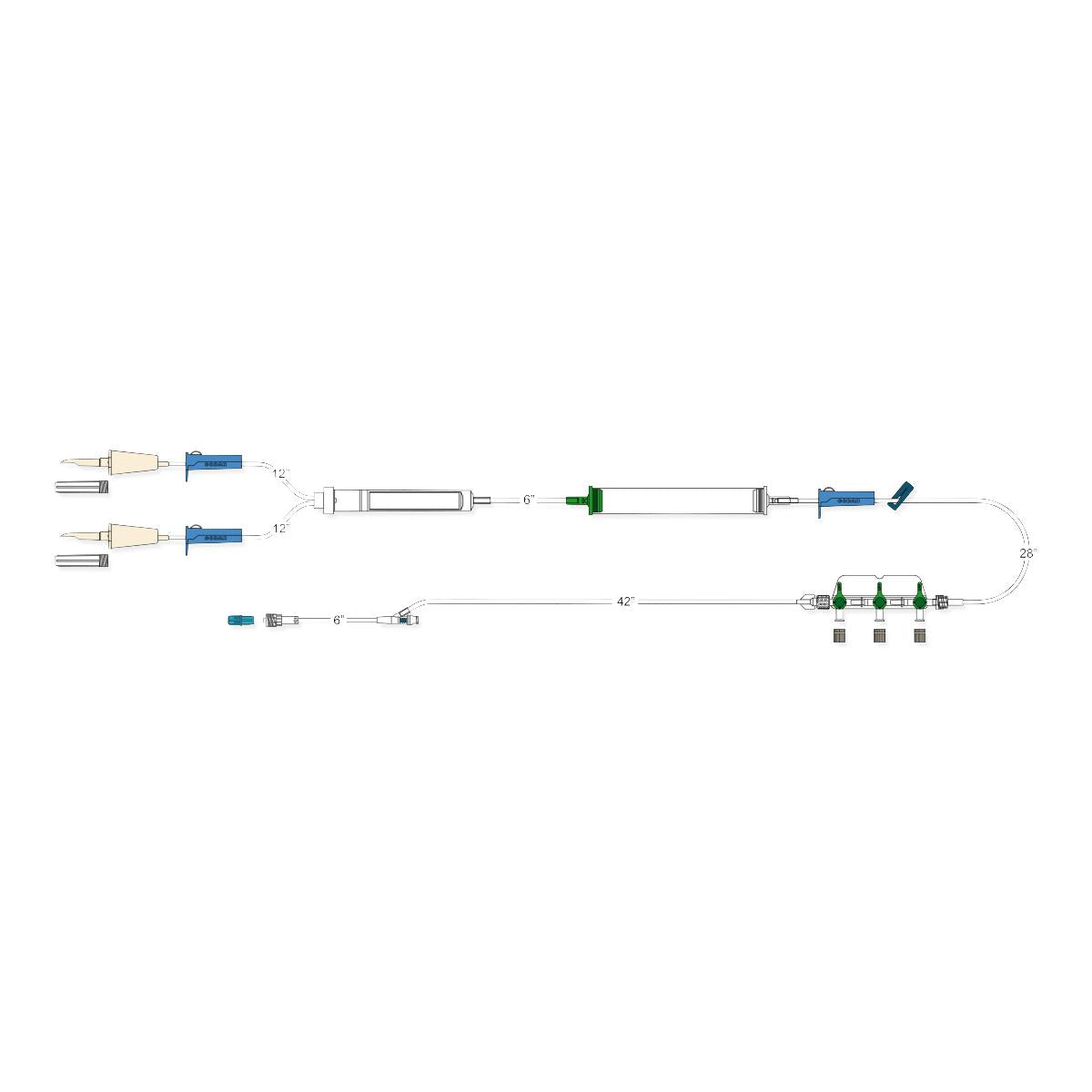 Codan Blood Administration Sets - 17" Bifurcated Blood Administration ...