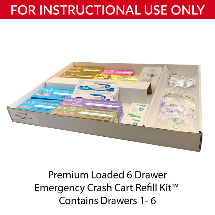 Diamedical Usa Equipment LLC Loaded Crash Cart and Drawer Kits for Edu ...