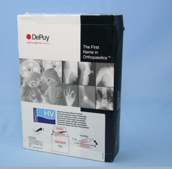 DePuy SmartSet Bone Cement - SmartSet HV Bone Cement, 40G, High-Viscos ...