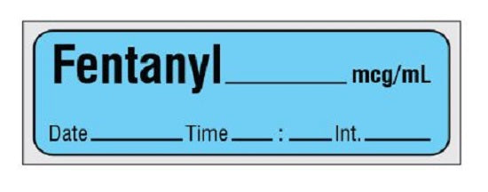 Shamrock Scientific Precut Syringe Labels - Precut Syringe Label, Fent ...