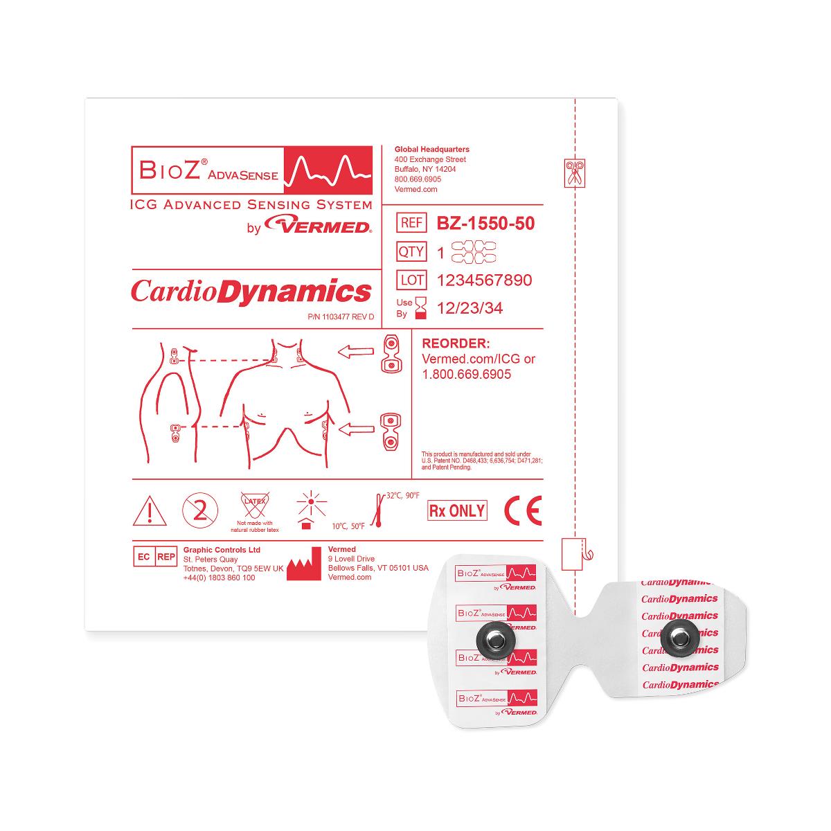Vermed CardioDynamics BioZ Electrodes & Accessories - BioZ Advasense S ...