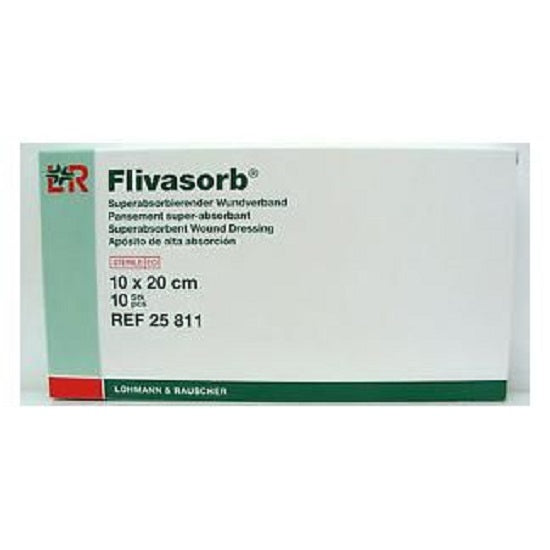 Lohmann and Rauscher Flivasorb 4 x 8" Superabsorbent Dressing - Flivas ...